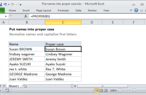 Excel PROPER function | Exceljet